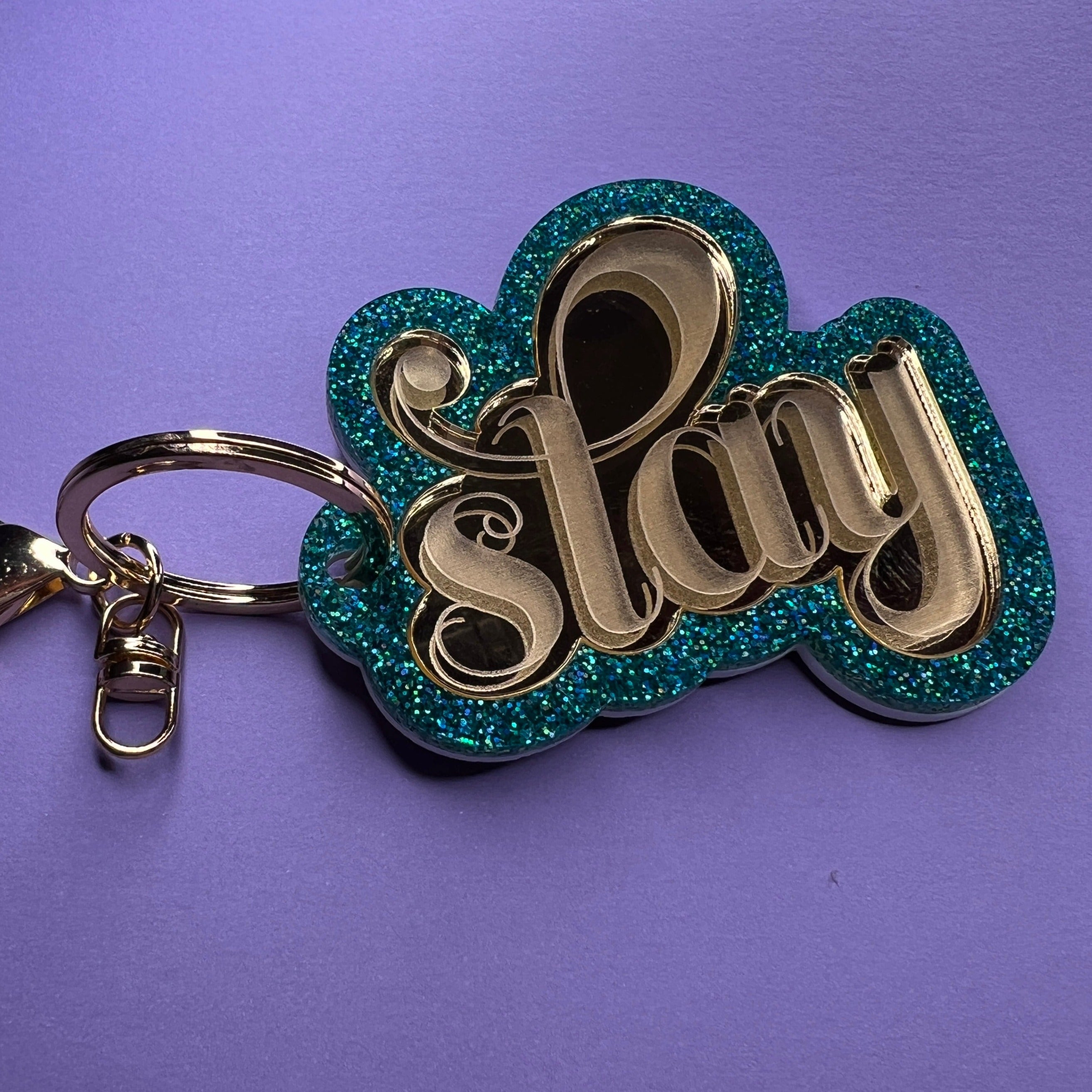 Funky word keyring – Bespoke Milestones